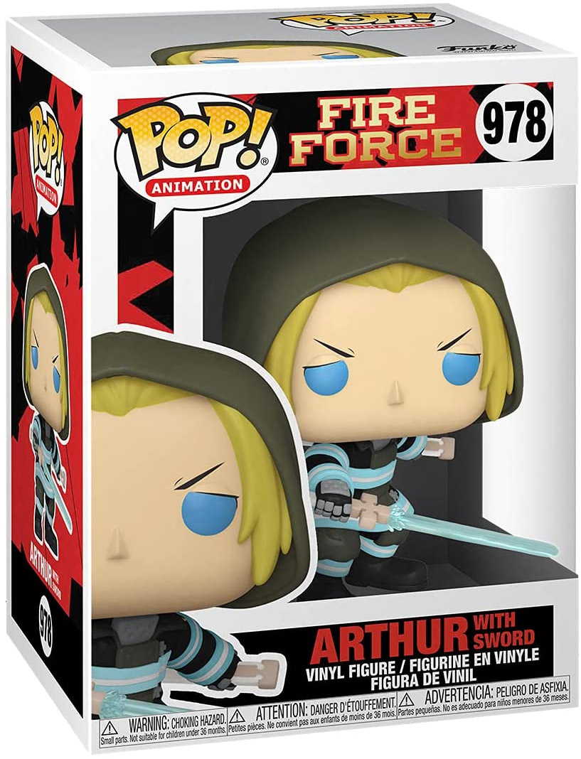 Figurine Pop Fire Force #978 pas cher : Arthur avec épée