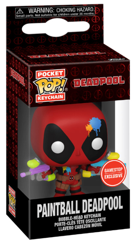 Figurine Pop Deadpool [Marvel] pas cher : Paintball Deadpool - Porte clés