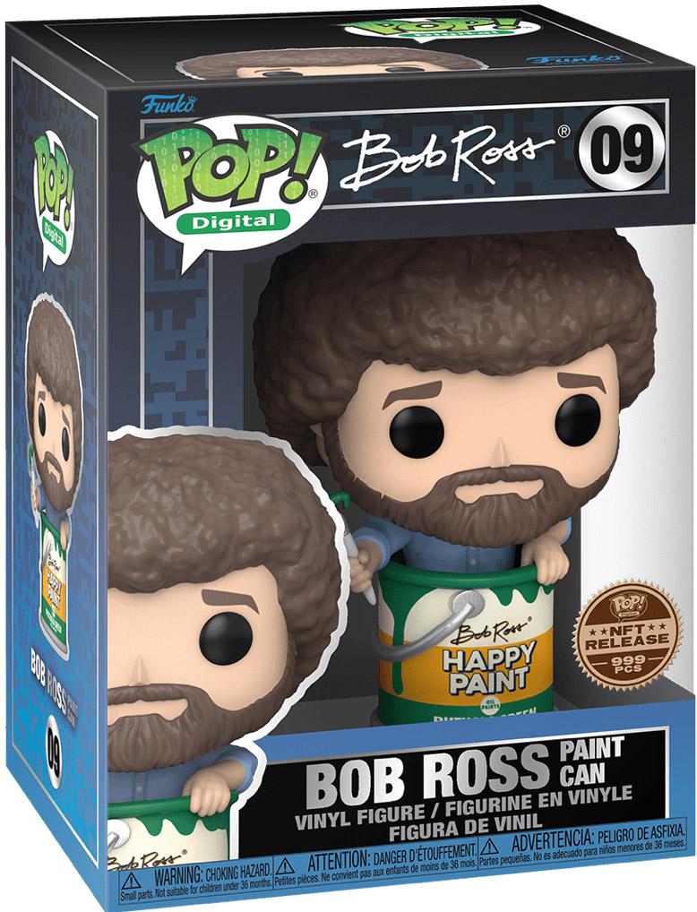 Figurine Pop Bob Ross #9 pas cher : Bob Ross Pot de peinture - Digital Pop