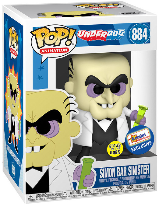 Figurine Pop Underdog #884 pas cher : Simon Bar Sinister
