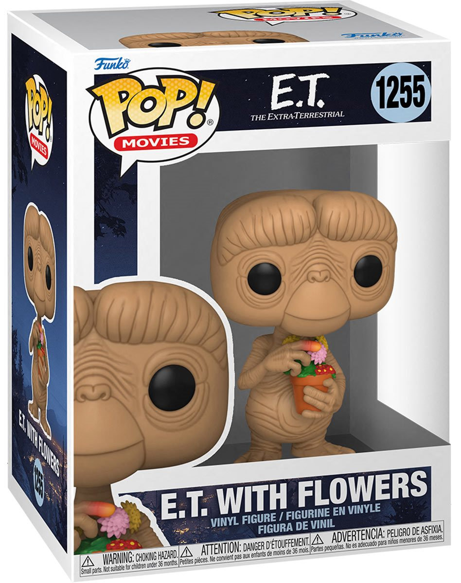 Figurine Pop E.T. l'Extra-terrestre #1255 pas cher : E.T. avec les fleurs