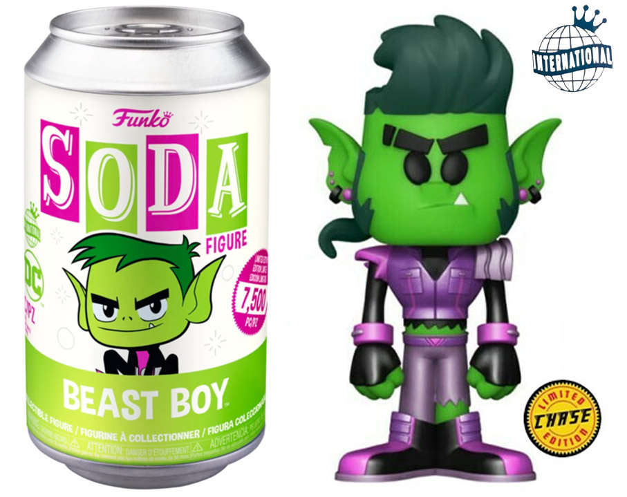 Figurine Soda Teen Titans Go! pas cher : Changelin (Canette Verte) [Chase]