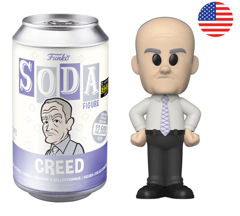 Figurine Soda The Office pas cher : Creed (Canette Violette)