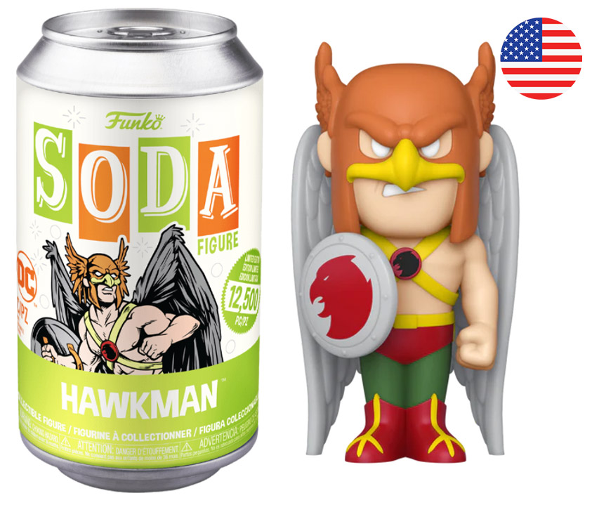 Figurine Soda DC Comics pas cher : Hawkman (Canette Verte)