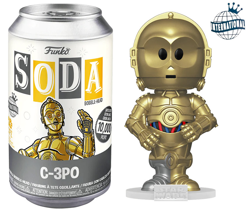 Figurine Soda Star Wars Divers pas cher : C-3PO (Canette Grise)