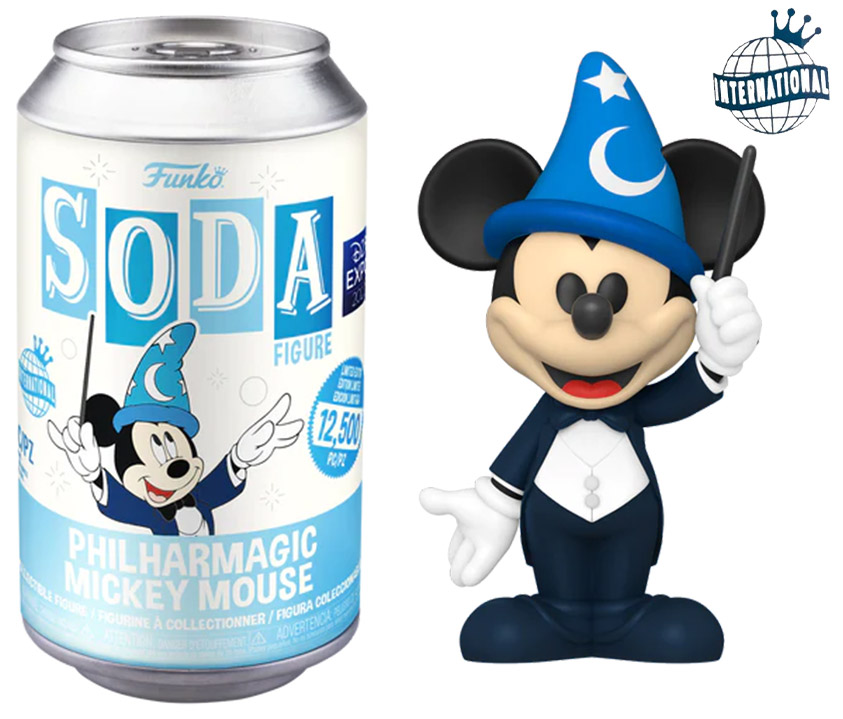 Figurine Soda Disney pas cher : Philharmagic Mickey Mouse ( Canette Bleue)