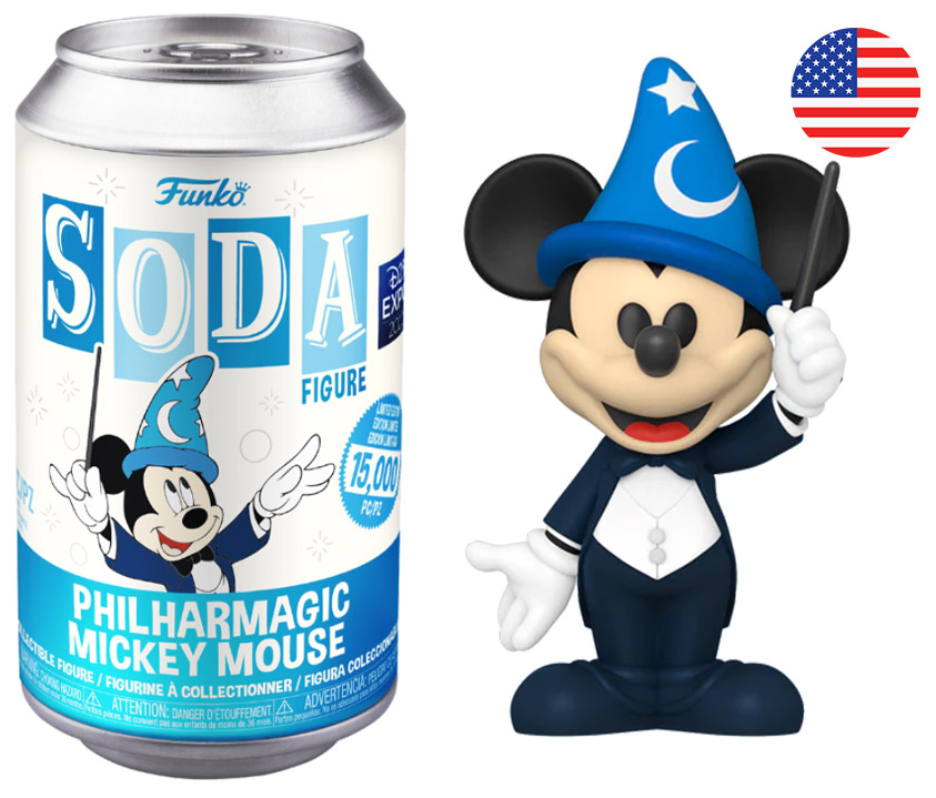 Figurine Soda Disney pas cher : Philharmagic Mickey Mouse (Canette Bleue)