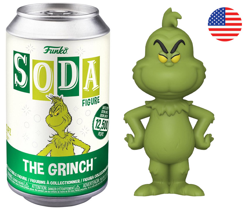 Figurine Soda Le Grinch pas cher : Le Grinch (Canette Verte)