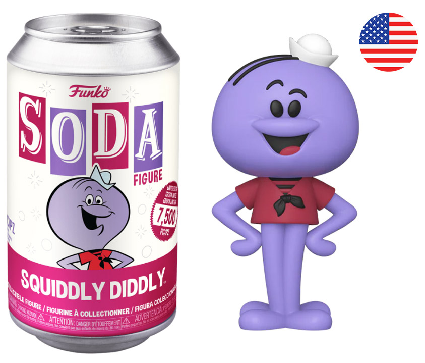 Figurine Soda Hanna-Barbera pas cher : Squiddly Diddly (Canette Rouge)