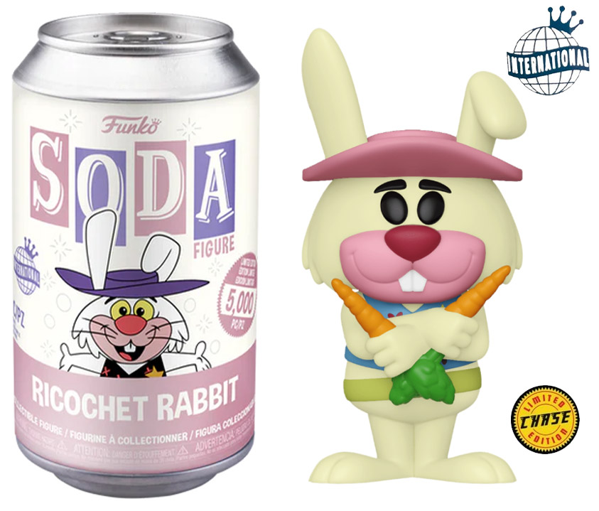 Figurine Soda Hanna-Barbera pas cher : Ricochet Rabbit (Canette Rose ...