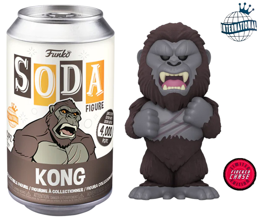 Figurine Soda Godzilla vs Kong pas cher : Kong (Canette Marron) [Chase]