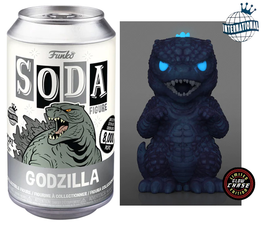 Figurine Soda Godzilla vs Kong pas cher : Godzilla (Canette Grise) [Chase]