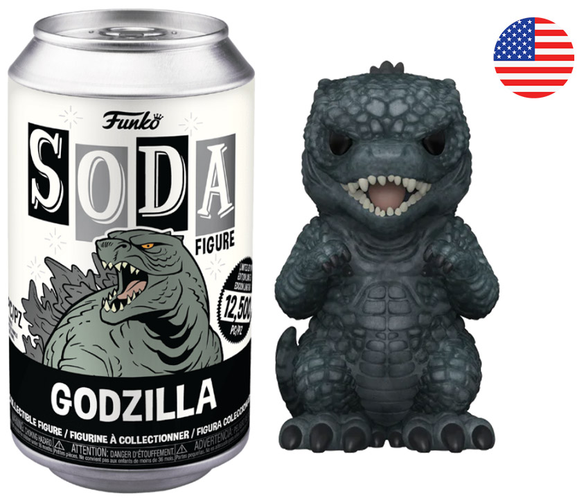 Figurine Soda Godzilla vs Kong pas cher : Godzilla (Canette Noire)