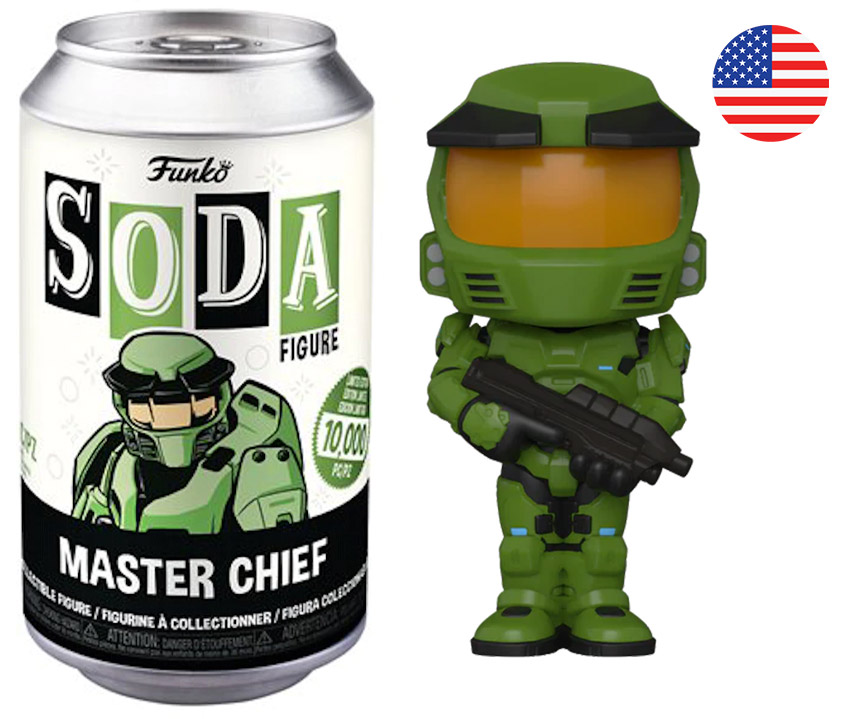 Figurine Soda Halo pas cher : Master Chief (Canette Noire)