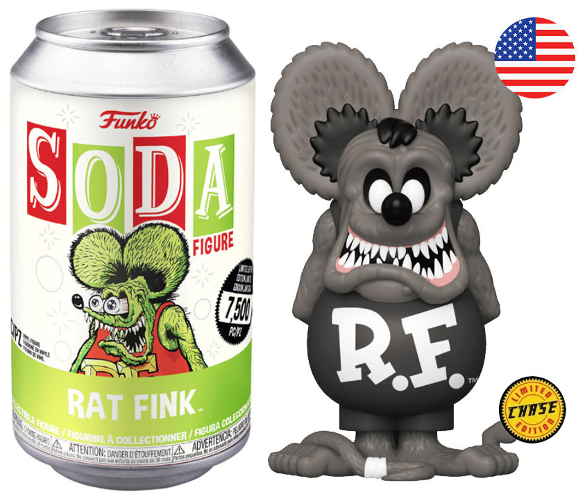 Figurine Soda Rat Fink pas cher : Rat Fink (Canette Verte) [Chase]