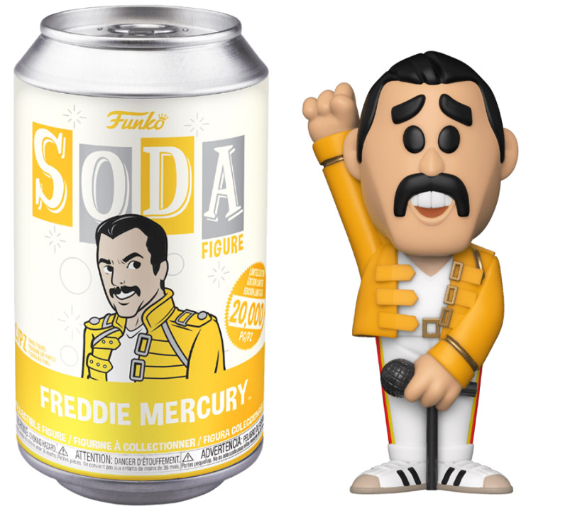 Figurine Soda Queen pas cher : Freddie Mercury (Canette Jaune)