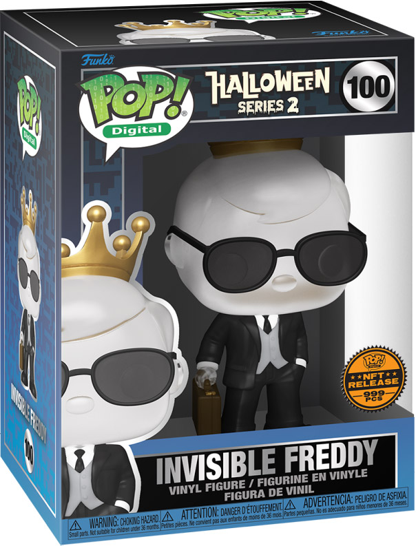 Figurine Pop Freddy Funko #100 pas cher : Invisible Freddy - Digital Pop