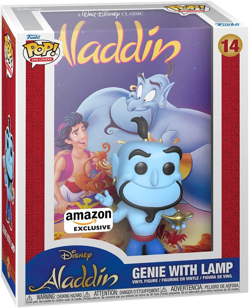 Figurine Pop Aladdin [Disney] #14 pas cher : Génie avec lampe - VHS Cover