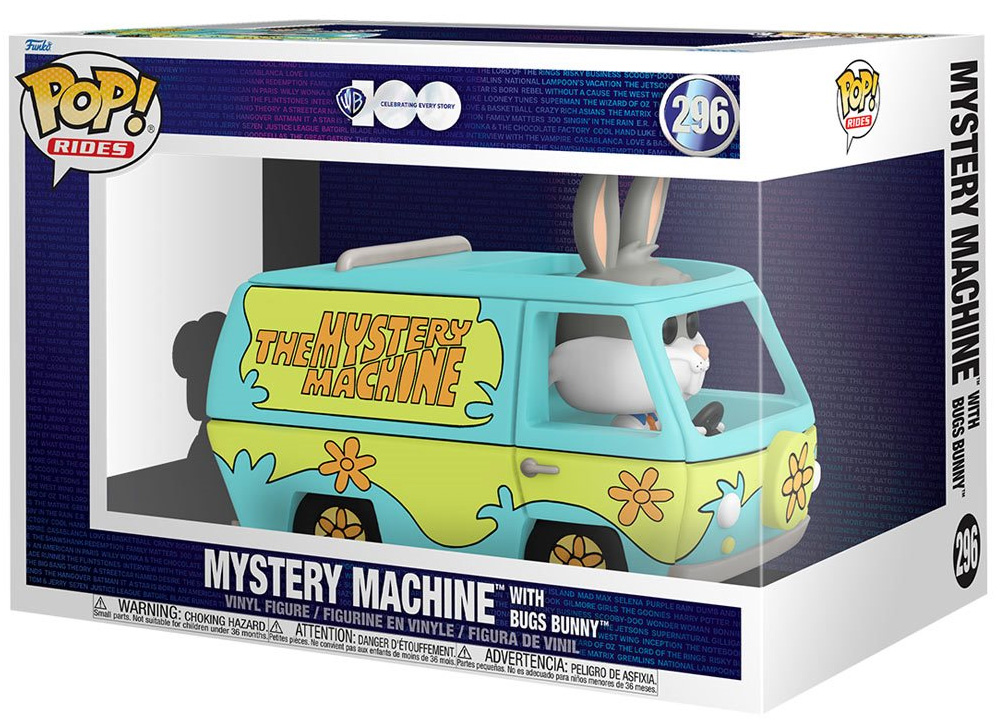 Figurine Pop Warner Bros 100 ans #296 pas cher : Mystery Machine avec ...