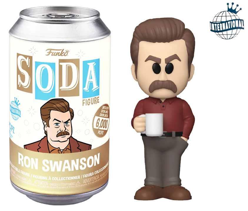 Figurine Soda Parcs et Loisirs pas cher : Ron Swanson (Canette Marron)