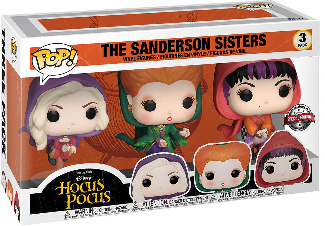 Figurine Pop Hocus Pocus [Disney] pas cher : Les sœurs Sanderson (volent)