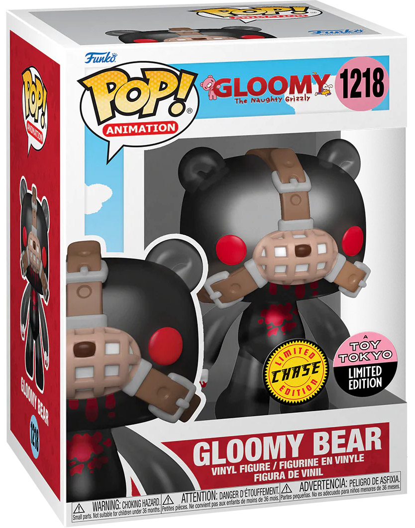 Figurine Pop Gloomy le méchant Grizzly #1218 pas cher : Gloomy Bear - Translucide [Chase]