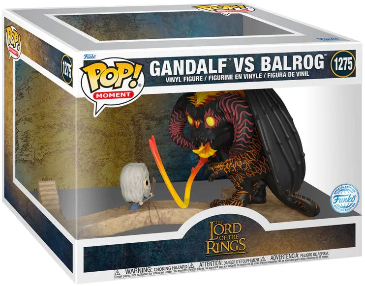 Figurine Pop Le Seigneur des Anneaux #1275 pas cher : Gandalf vs Balrog ...