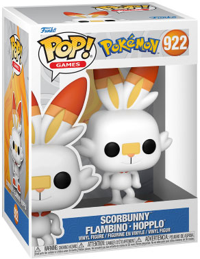 Figurine Pop Pokémon #922 pas cher : Scorbunny - Flambino - Hopplo (EMEA)