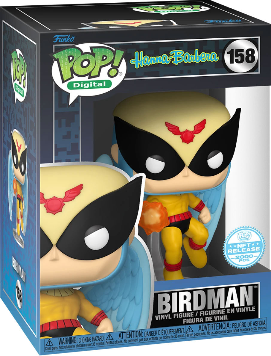 Figurine Pop Hanna-Barbera #158 pas cher : Birdman - Digital Pop
