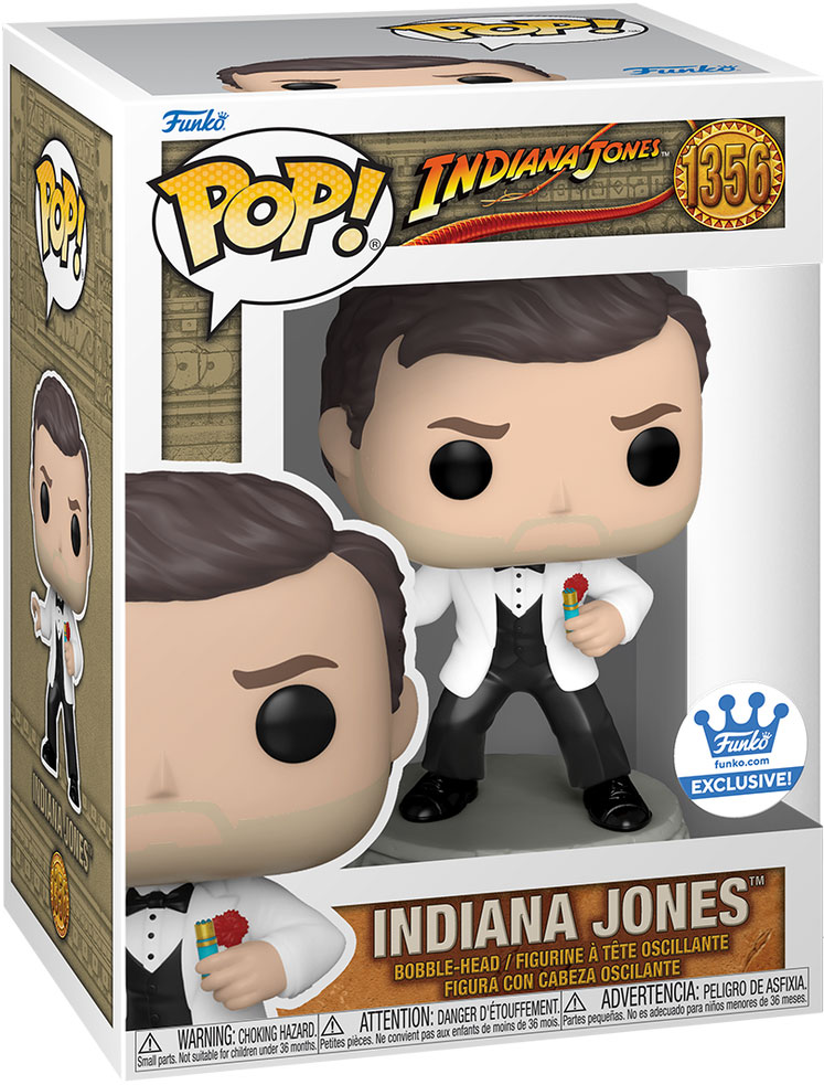 Figurine Pop Indiana Jones #1356 pas cher : Indiana Jones Smoking Blanc