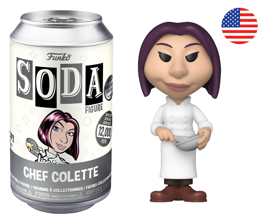 Figurine Soda Ratatouille [Disney] pas cher : Chef Colette (Canette Grise)