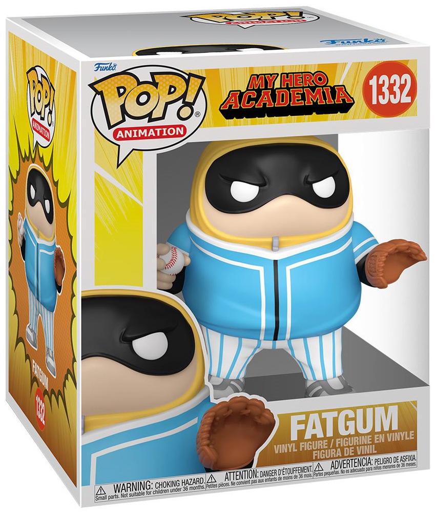 Figurine Pop My Hero Academia #1332 pas cher : Fat Gum (Baseball) - 15 cm