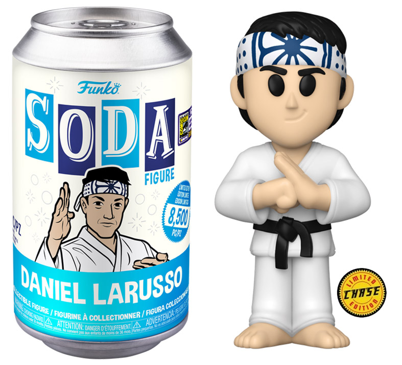 Figurine Soda Karaté Kid pas cher : Daniel Larusso (Canette Bleue) [Chase]