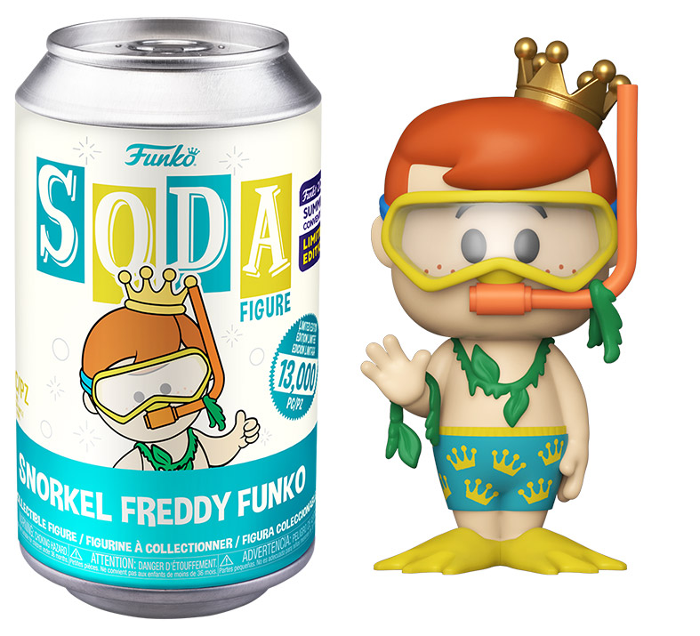 Figurine Soda Freddy Funko pas cher : Freddy Funko Tuba (Canette Bleue)