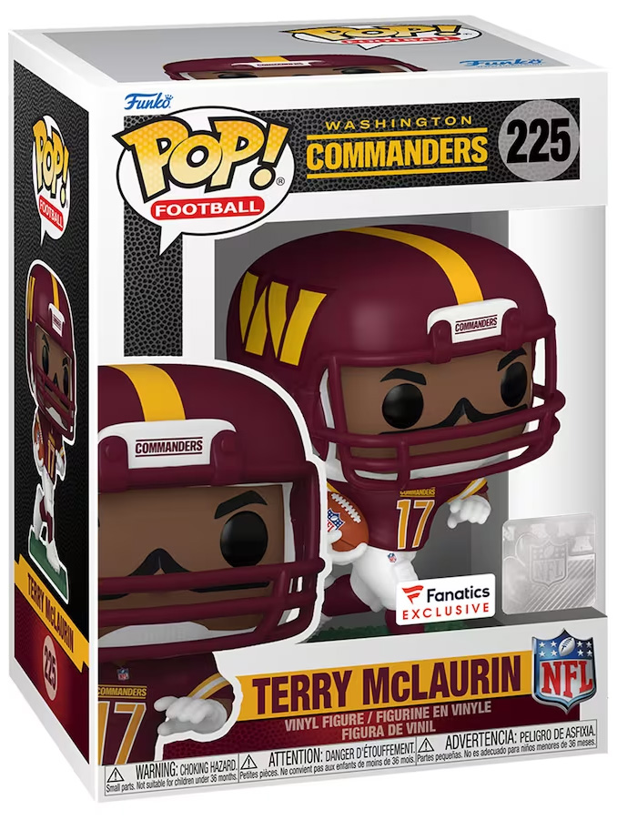 Figurine Pop NFL #225 pas cher : Terry McLaurin Figurine Pop NFL #225 pas cher : Terry McLaurin