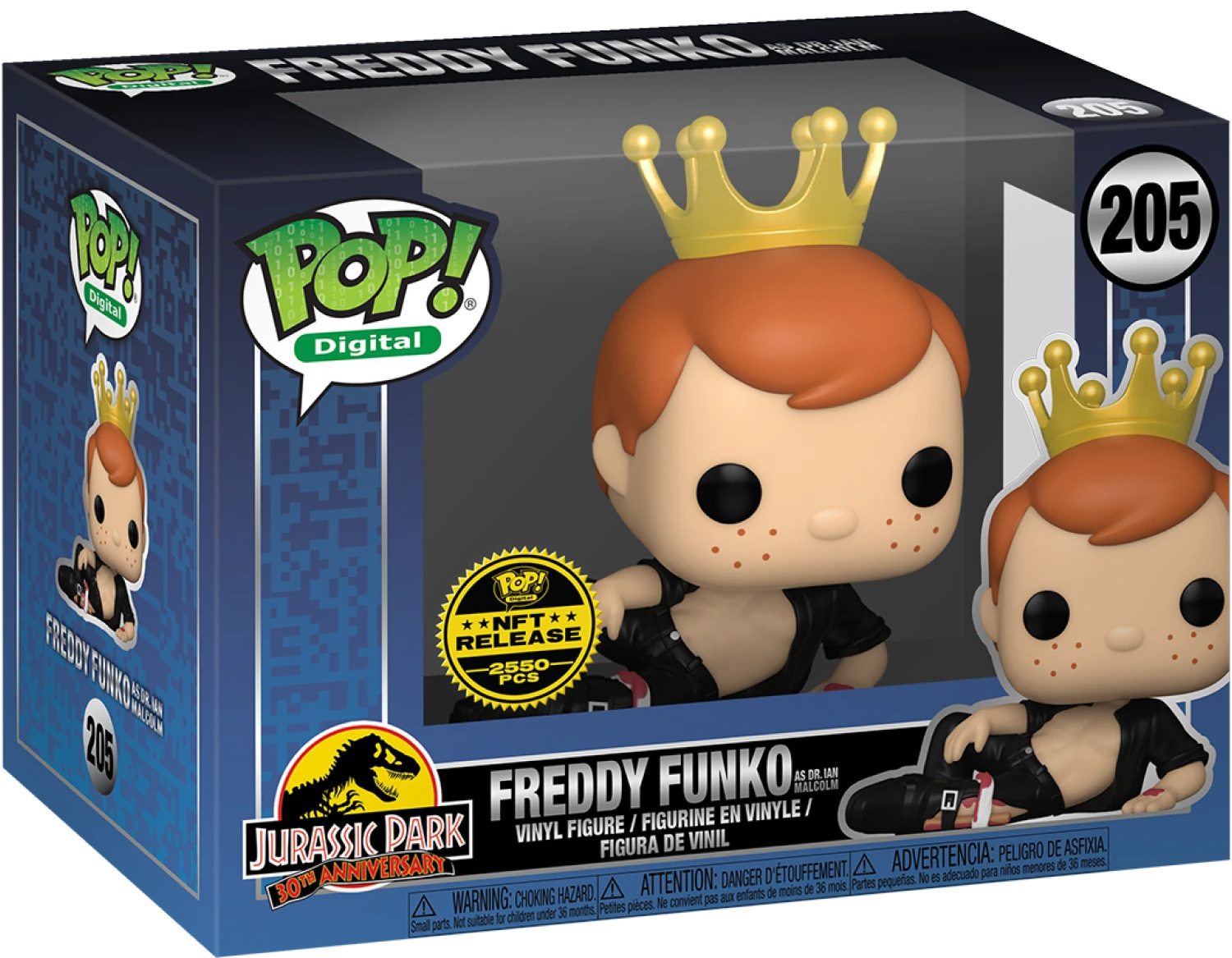 Figurine Pop Jurassic Park #205 pas cher : Freddy Funko en Dr. Ian ...