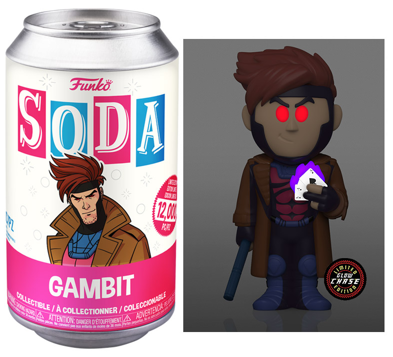 Figurine Soda X-Men [Marvel] pas cher : Gambit (Canette Rose) [Chase]