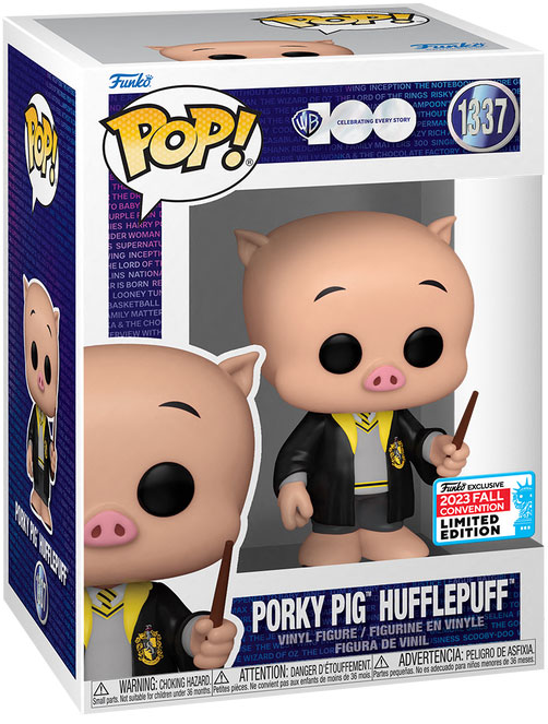 Figurine Pop Warner Bros 100 ans #1337 pas cher : Porky Pig Poufsouffle