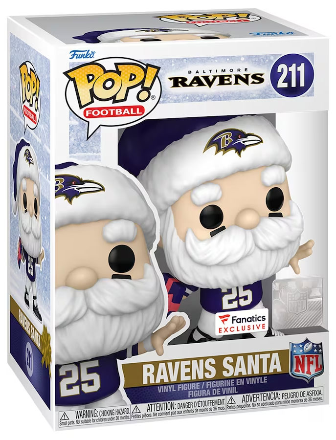 Figurine Pop NFL #211 pas cher : Père Noël Ravens
