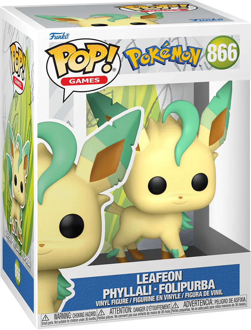 Figurine Pop Pokémon #866 pas cher : Leafeon - Phyllali - Folipurba (EMEA)