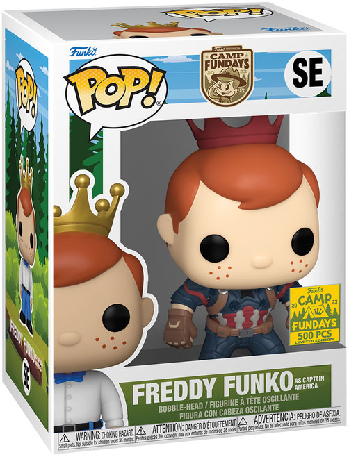 Figurine Pop Freddy Funko pas cher : Freddy Funko en Captain America