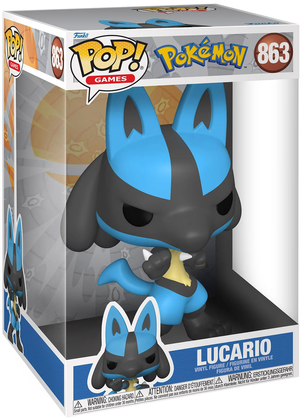Figurine Pop Pokémon #863 pas cher : Lucario - 25 cm (EMEA)