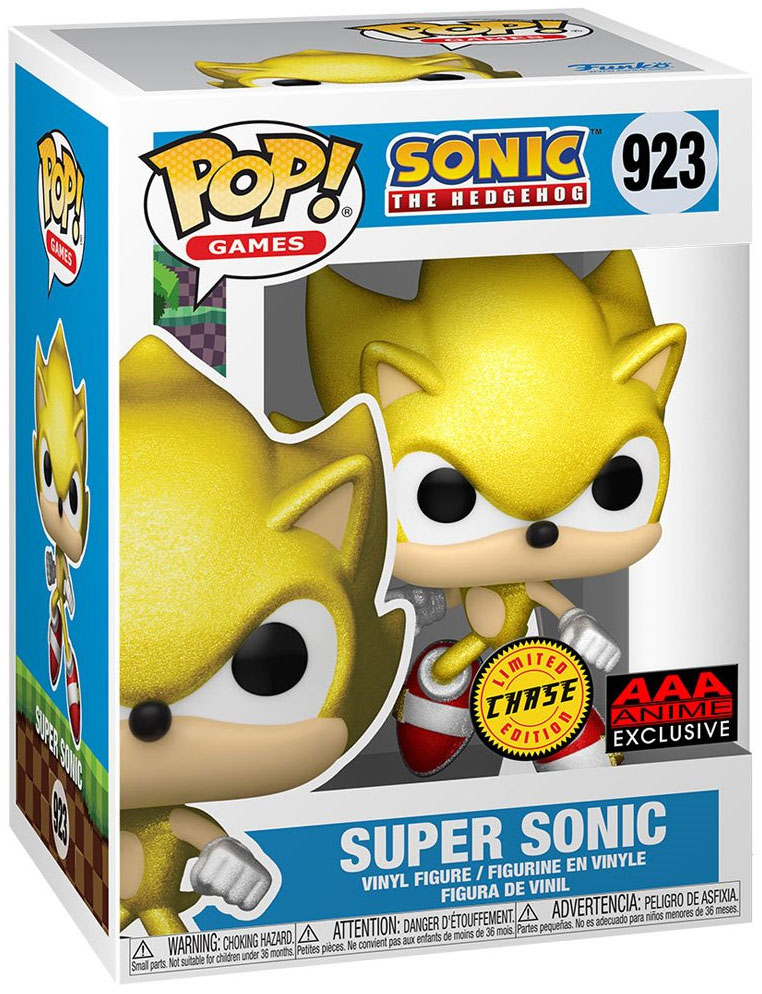 Figurine Pop Sonic le Hérisson #923 pas cher : Super Sonic [Chase]