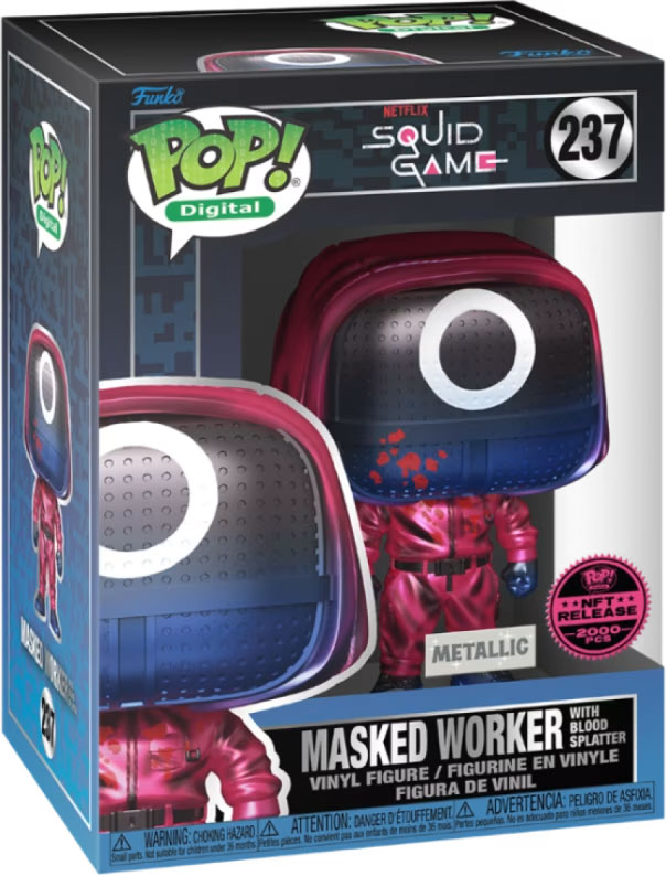 Figurine Pop Squid Game #237 pas cher : Soldat masqué O avec ...