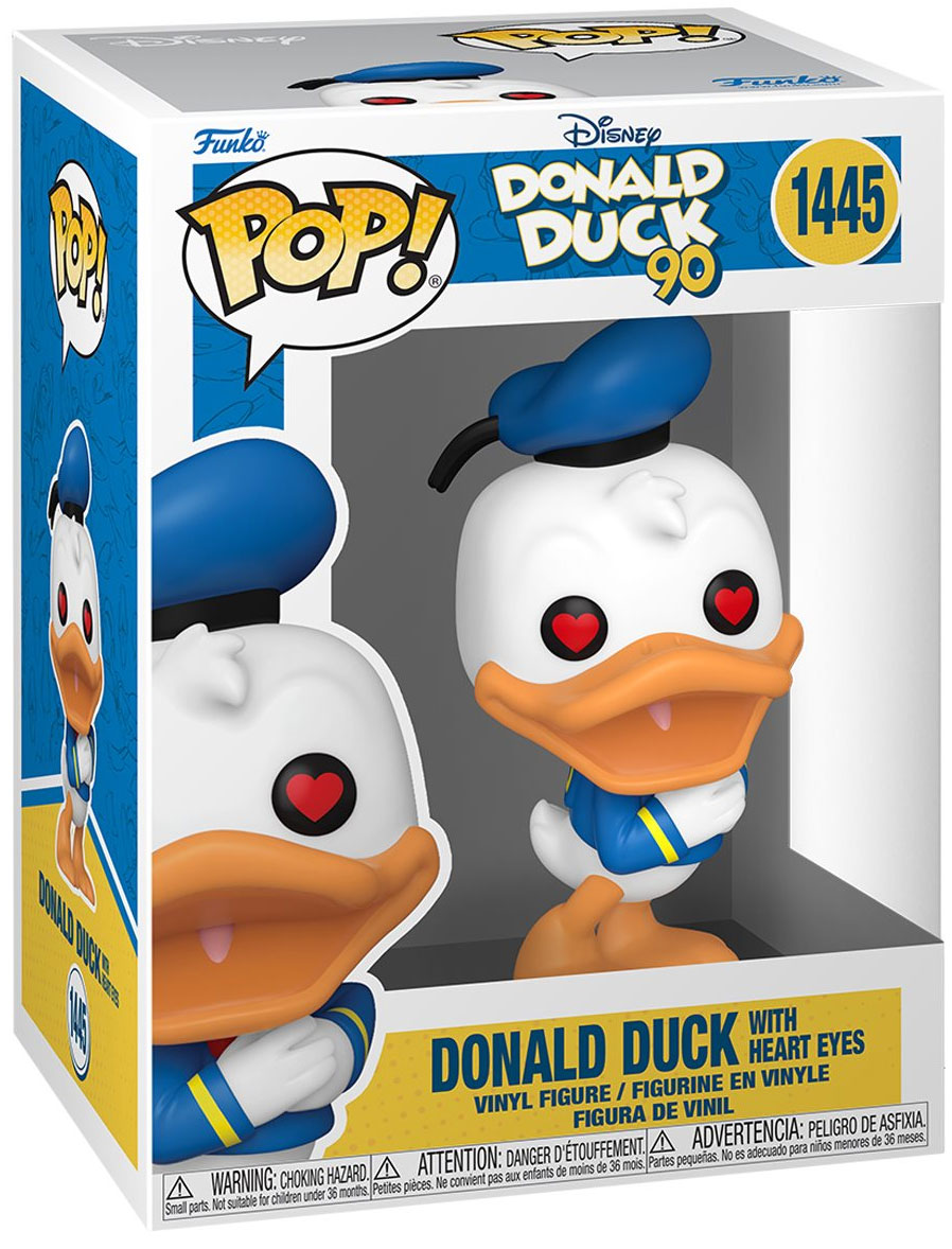 Figurine Pop Donald Duck #1445 pas cher : Donald Duck avec yeux en cœur