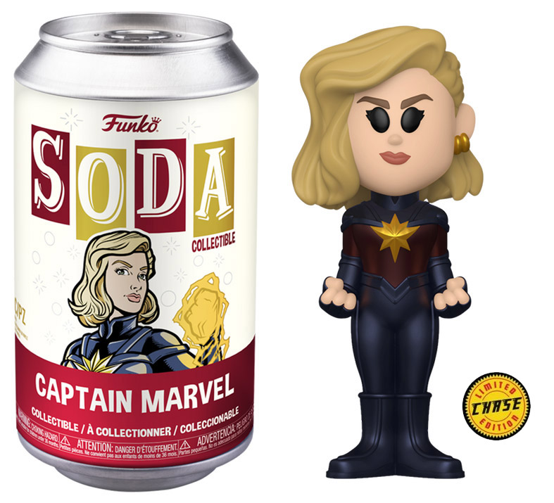 Figurine Soda The Marvels pas cher : Captain Marvel (Canette Rouge) [Chase]