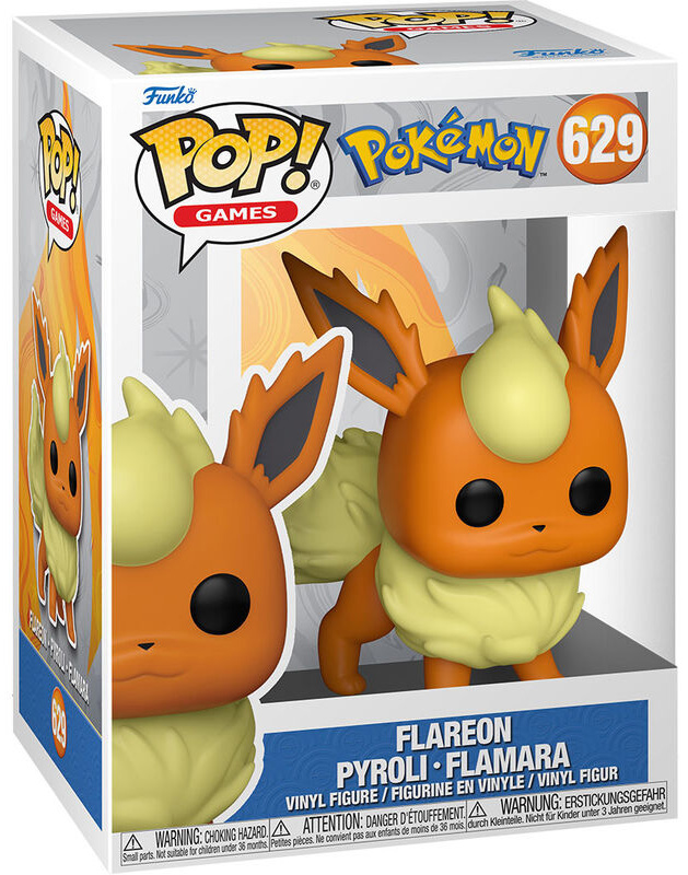 Figurine Pop Pokémon #629 pas cher : Flareon - Pyroli - Flamara (EMEA)