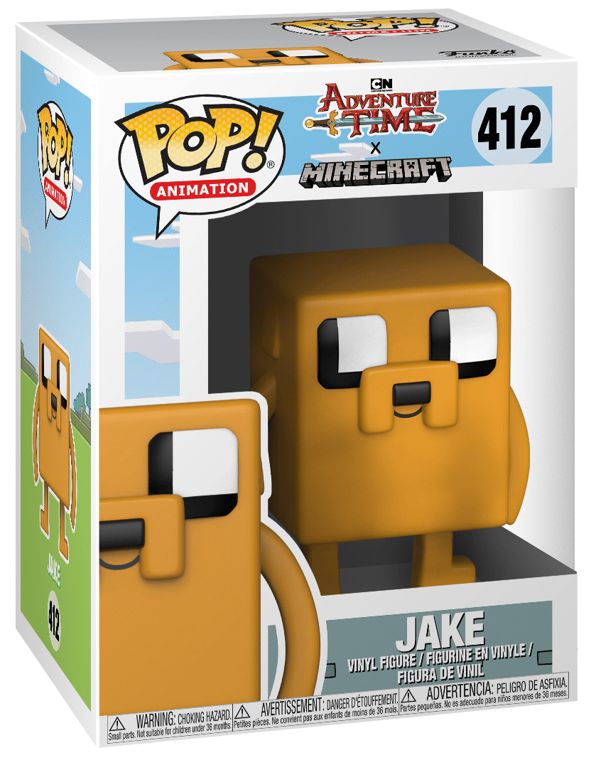 Figurine Pop Adventure Time #412 pas cher : Jake le chien - Style Minecraft