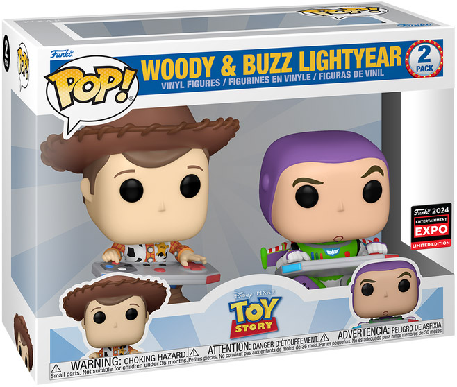 Figurine Pop Toy Story [Disney] pas cher : Buzz l'Eclair & Woody - Pack
