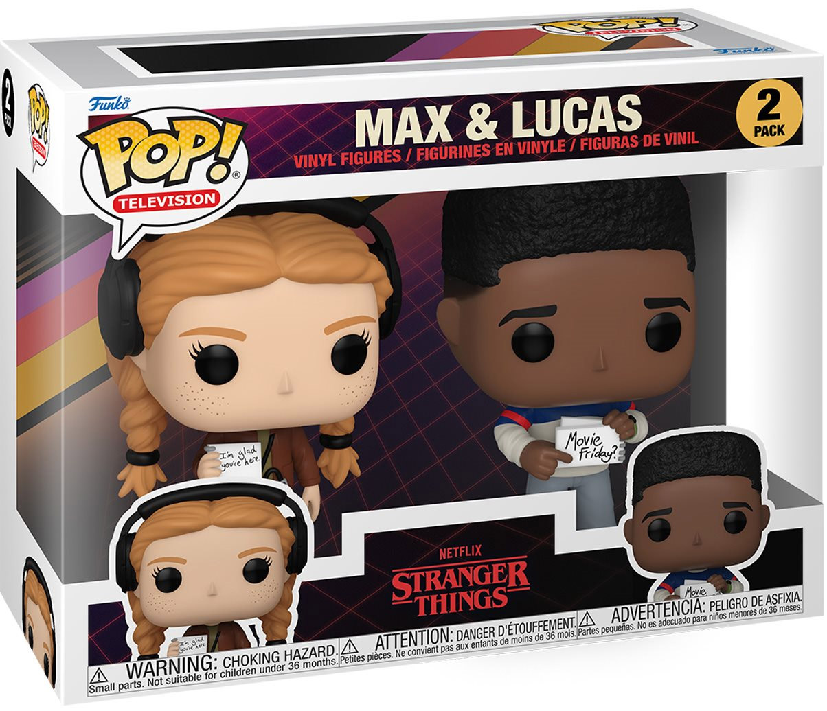 Figurine Pop Stranger Things pas cher : Max & Lucas - Pack